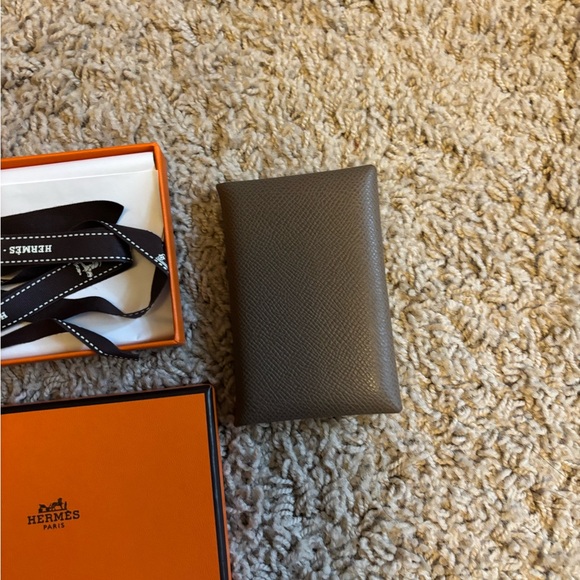 Hermes | Accessories | Herms Calvi Wallet With Box | Poshmark